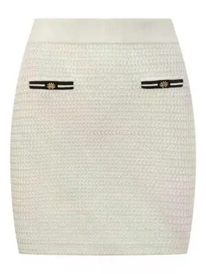 Amiri Pocket-detail Mini Skirt - Neutrals