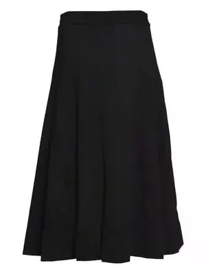 True Royal Flared Midi Skirt
