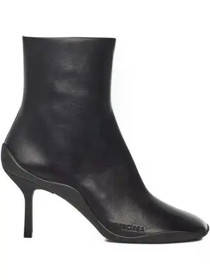 Balenciaga 80mm Square-toe Leather Boots