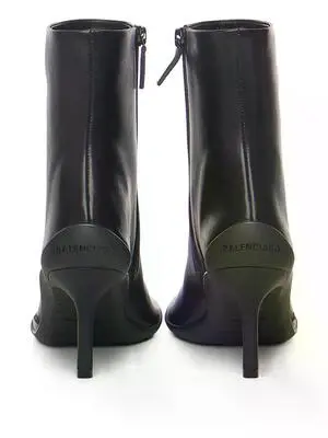 Balenciaga 80mm Square-toe Leather Boots
