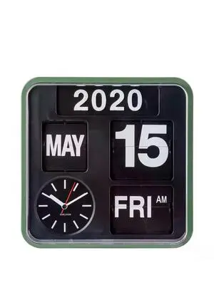 KARLSSON Flip Calendar Wall Clock - Black