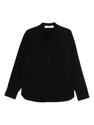 Séfr Point-collar Shirt - Black