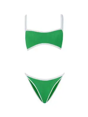 Hunza G Tyler Contrast-trim Bikini - Green