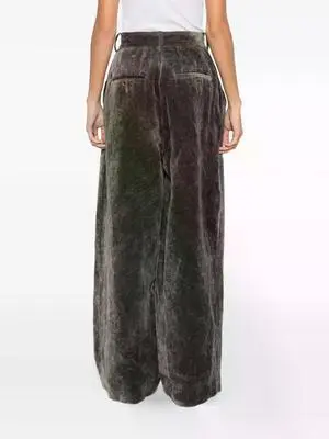 UMA WANG Pleated Trousers - Brown