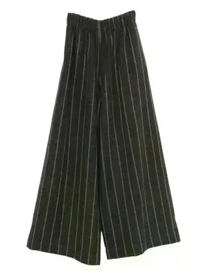 UMA WANG Striped Wide Leg Trousers