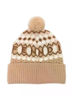Fendi Pompom Nordic Beanie