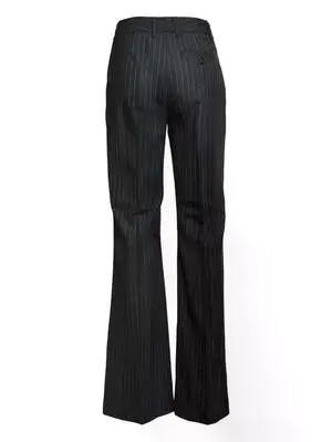 True Royal Pinstripe Flared Trousers