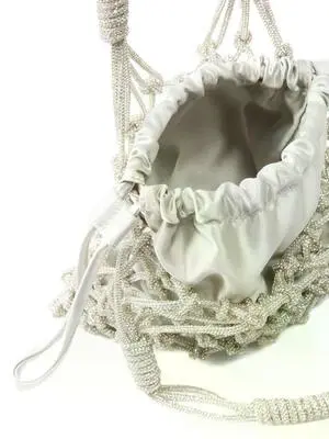 Pinko Woven Mesh Bucket Bag