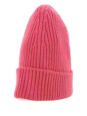 Lacoste Ribbed Logo-patch Beanie Hat