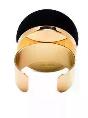 Moschino Logo-engraved Cuff Bracelet