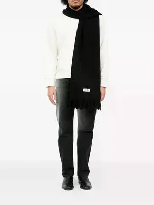 MAISON MARGIELA Ribbed Fringed Scarf