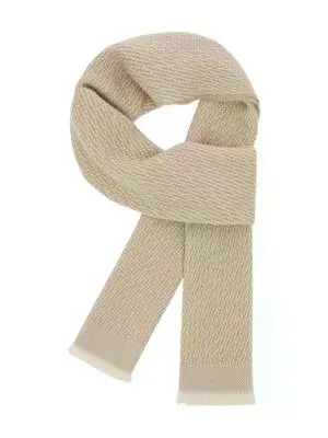 Boggi Milano Jacquard Scarf - Neutrals