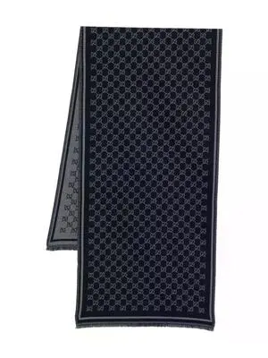 Gucci All-over Pattern Wool Scarf