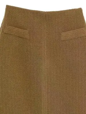 TELA Knitted A-line Midi Skirt