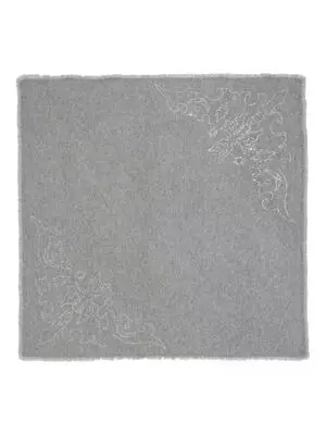 Zadig&Voltaire Stevie Strass Fringed Scarf - Grey
