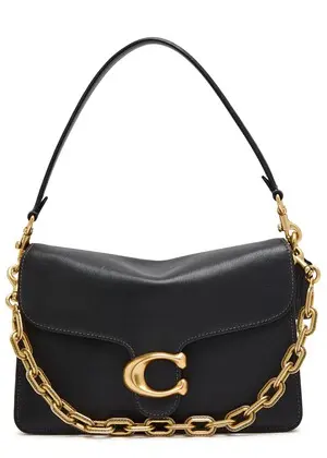 COACH Tabby Leather Shoulder Bag - Black