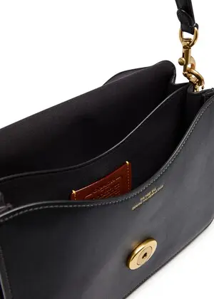 COACH Tabby Leather Shoulder Bag - Black