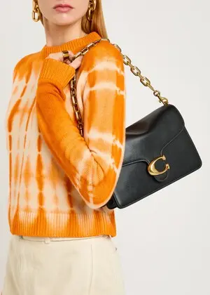 COACH Tabby Leather Shoulder Bag - Black