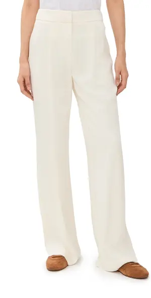 Veronica Beard Robinne Wide-leg Pants - Dove