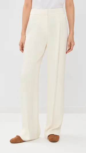Veronica Beard Robinne Wide-leg Pants - Dove