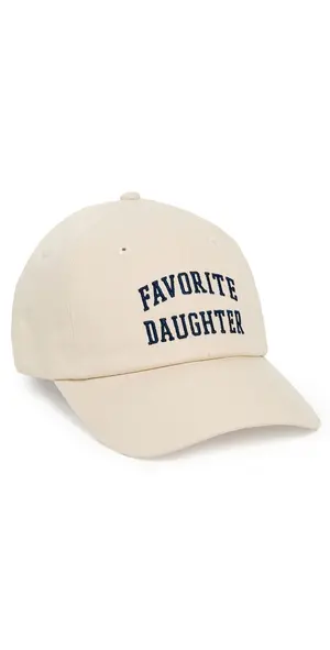 FAVORITE DAUGHTER Logo Baseball Cap - Khaki/navy