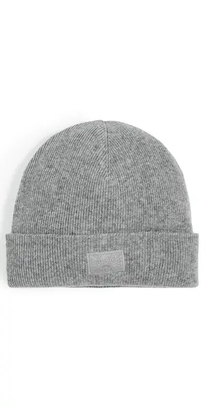 Faherty Brand Core Logo Beanie - Charcoal Heather