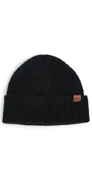 Faherty Brand Wool Cashmere Watch Beanie - Black