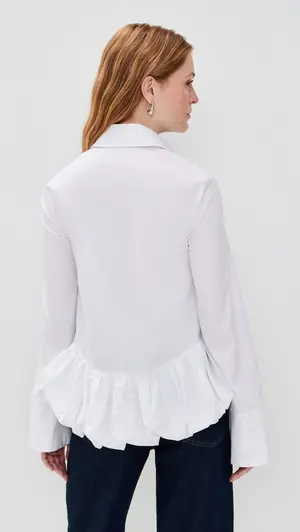 Caroline Constas Marin Peplum Top