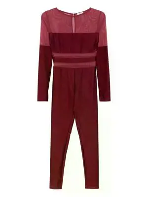 MAZZEI Mesh-panel Jumpsuit - Red