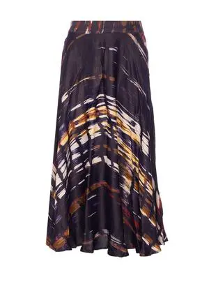 YAVI Printed Wide Skirt