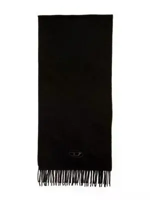 DIESEL® S-imon-d-long Fringed Scarf - Black