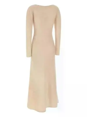 THE GARMENT Roma Long-sleeve Boat-neck Maxi Dress - Neutrals