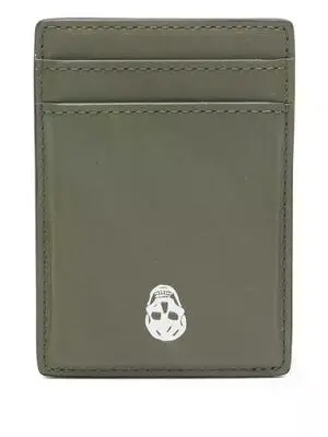 Alexander McQueen Skull-detail Card Holder - Green