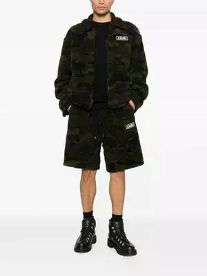 Amiri Camo Fleece Zip-up Bomber Jacket