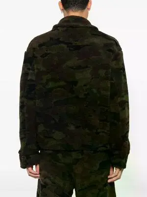 Amiri Camo Fleece Zip-up Bomber Jacket