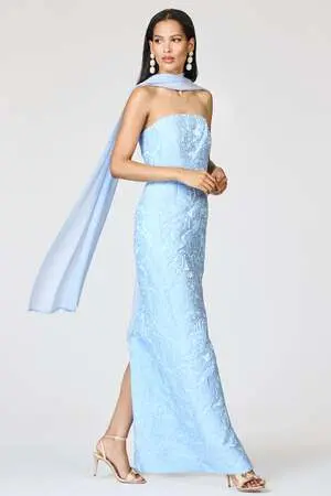 Sachin & Babi Embellished Emmy Scarf - Ice Blue