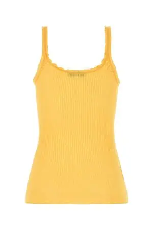 Prada Cotton Tank Top - Yellow