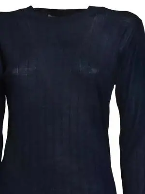 Tagliatore Ribbed Crew Neck Long Sleeve Jumper