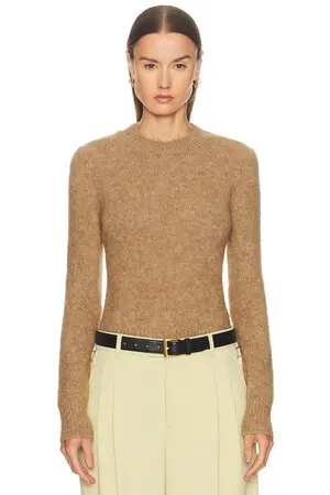 AMI Paris Crewneck Sweater - Camel