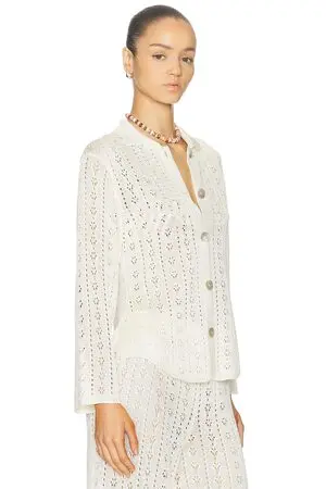 Calle Del Mar Tailored Eyelet Shirt