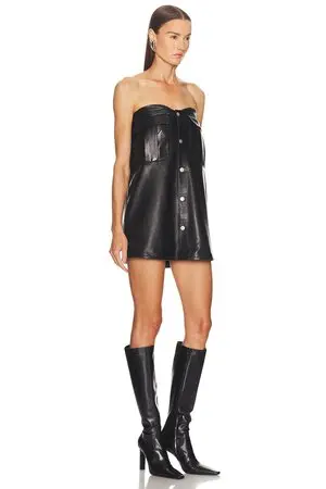 EZR Oversize Pocket Leather Dress