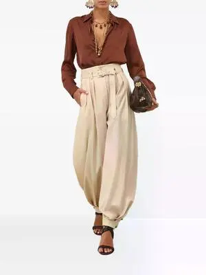Zimmermann Belted Pleated Pants