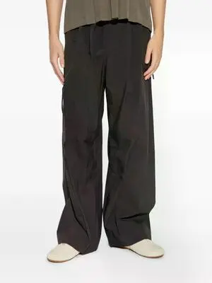 Issey Miyake Zip-detail Wide Leg Pants - Black