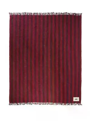 TOM DIXON Band Striped Throw - Red