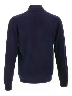 DELLA CIANA Zip Stand-up Collar Sweater