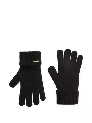 Woolrich Ribbed-cuff Cashmere Gloves - Black
