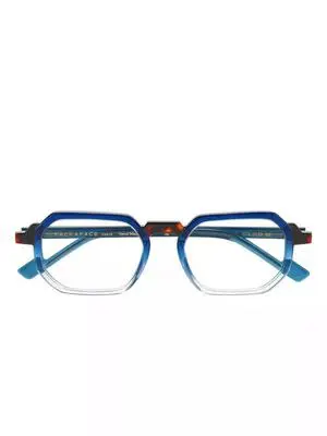FACE À FACE Geometric-frame Flicker2 Glasses - Blue