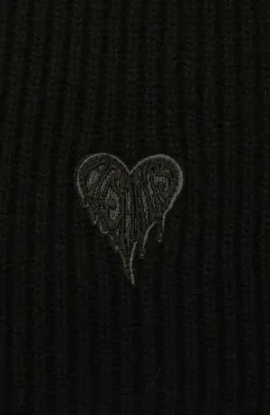 ALLSAINTS Heart Logo Scarf - Black