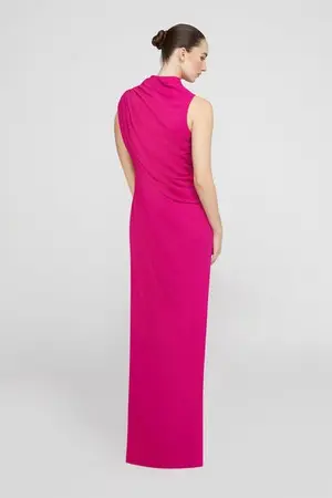 Halston Essia Georgette Gown