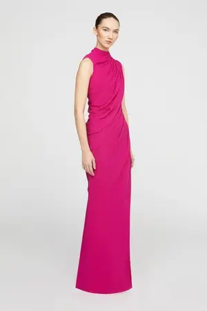Halston Essia Georgette Gown